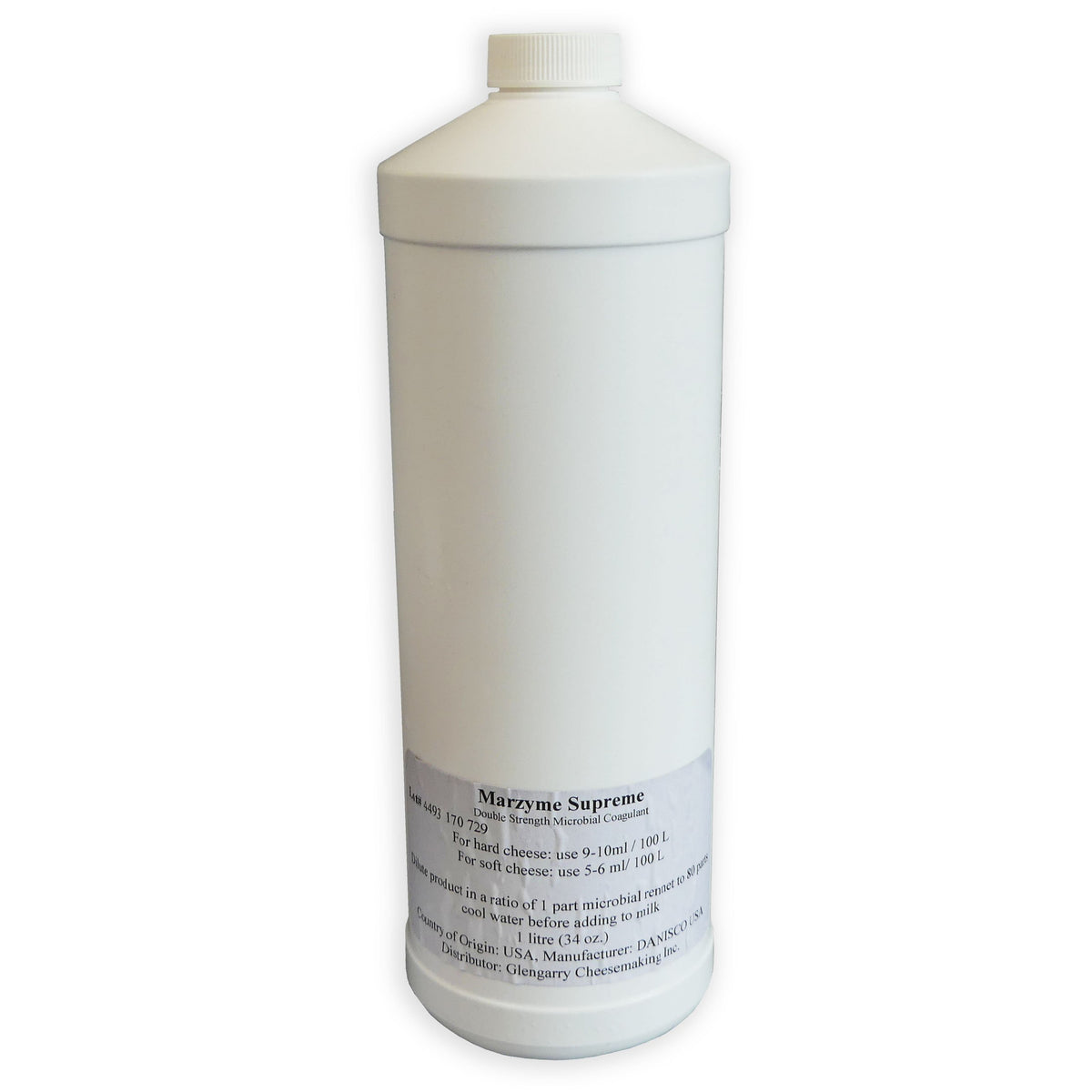 Microbial Vegetarian Rennet (Marzyme D.S.) – Glengarry Cheesemaking.us